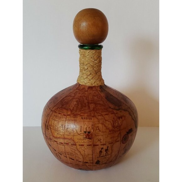 Ethan Allen | Accents | Ethan Allen Leather Wrap Decanter Liquor Bottle ...